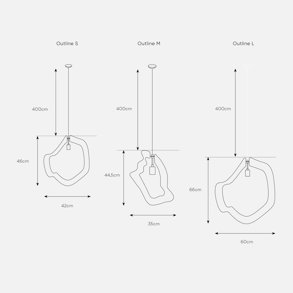 Outline Pendant Light - Get Dark